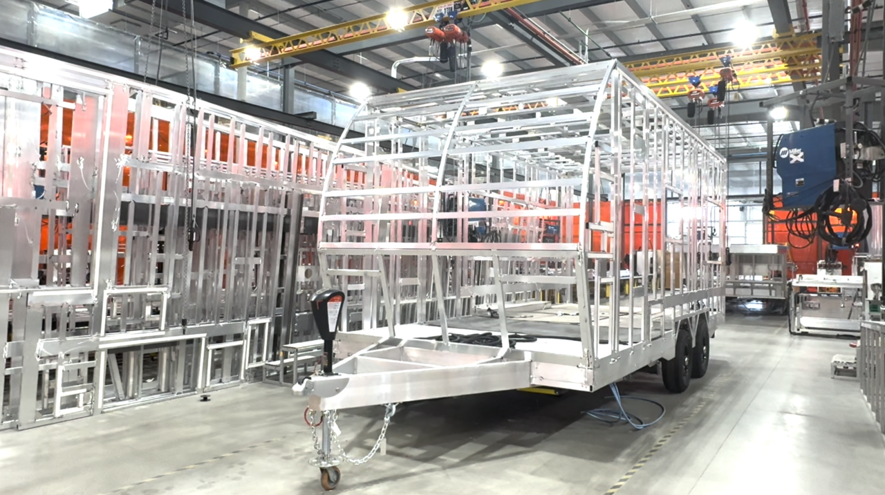 All-Aluminum Travel Trailer Toy Hauler | Plā 550 RV | ATC Trailers