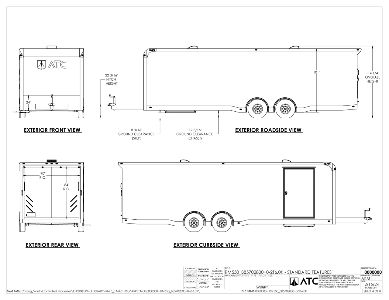 Rōm 500/550 28' - 6.0k - ATC Trailers