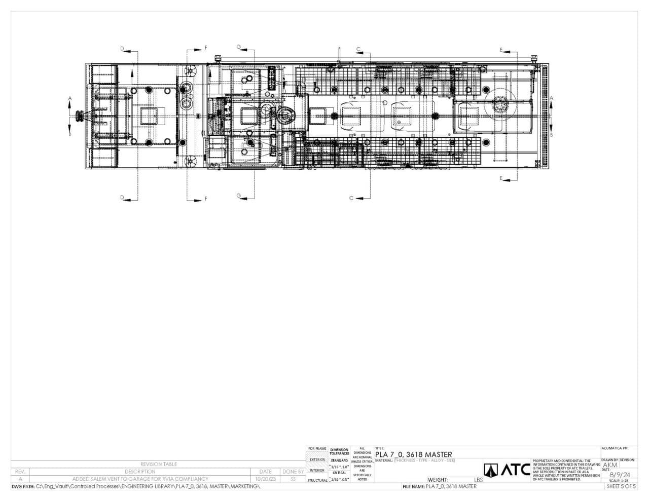 Plā 750 Fifth Wheel - 3618 - ATC Trailers